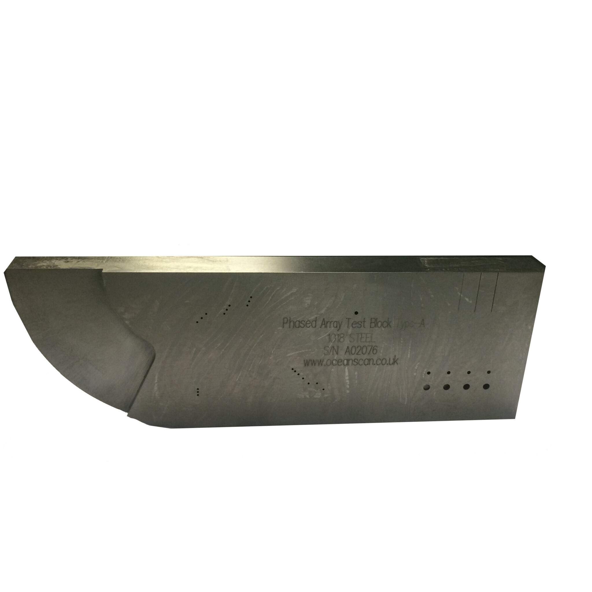PHASED ARRAY TYPE A TEST BLOCK CARBON STEEL - Oceanscan